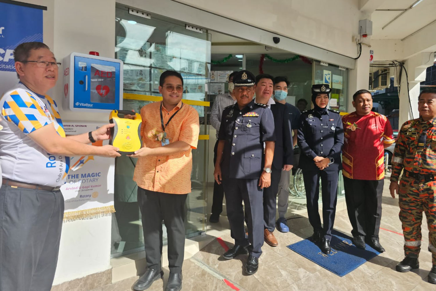 The First community AED in Ampang Jaya - Vitalfour Medical