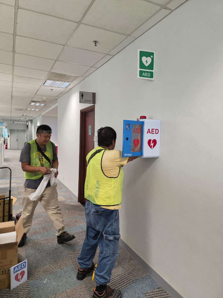 AED Installation at Menara ExxonMobil - Vitalfour Medical