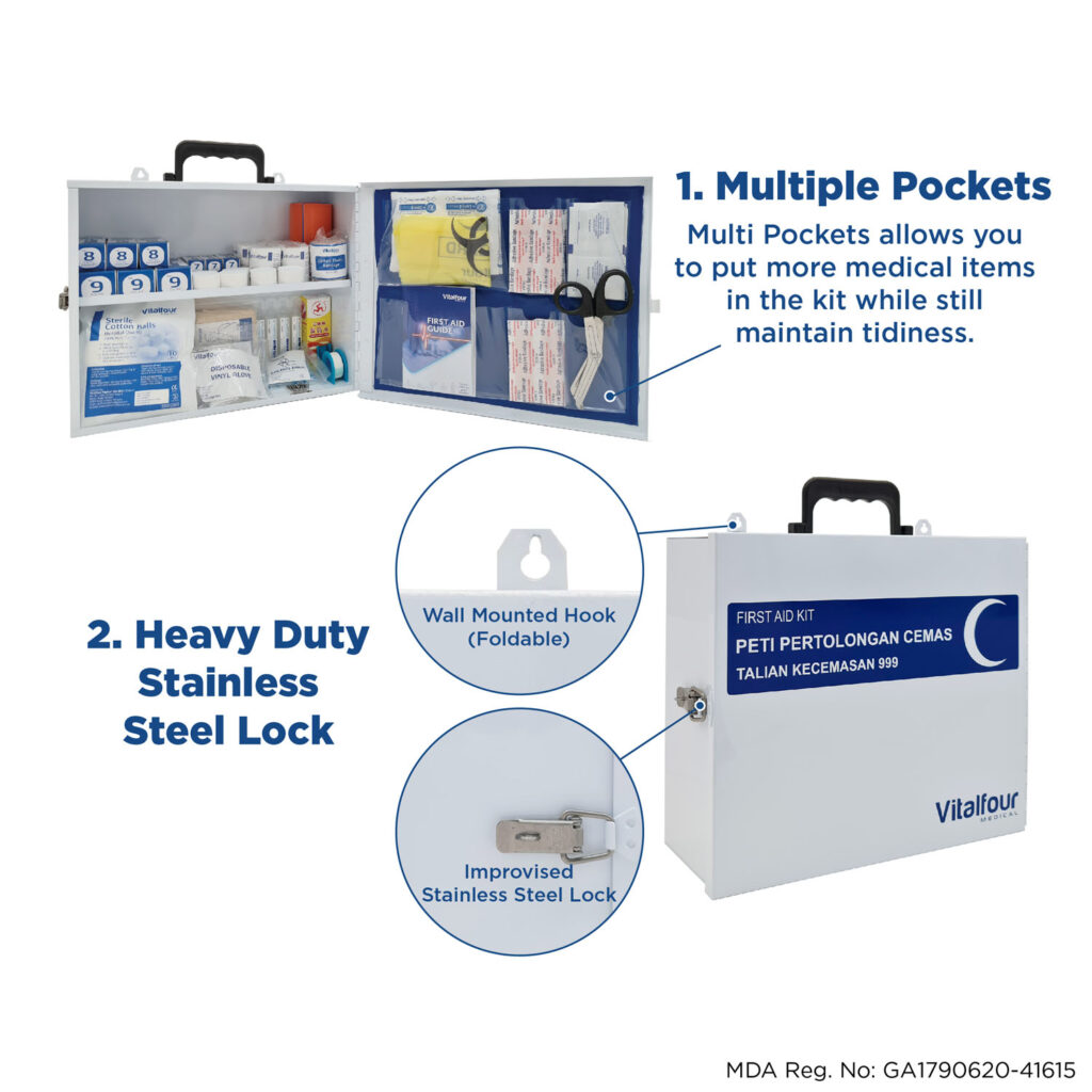 DOSH First Aid Kit Box A | 1-10 Pax Workplace - Vitalfour Medical