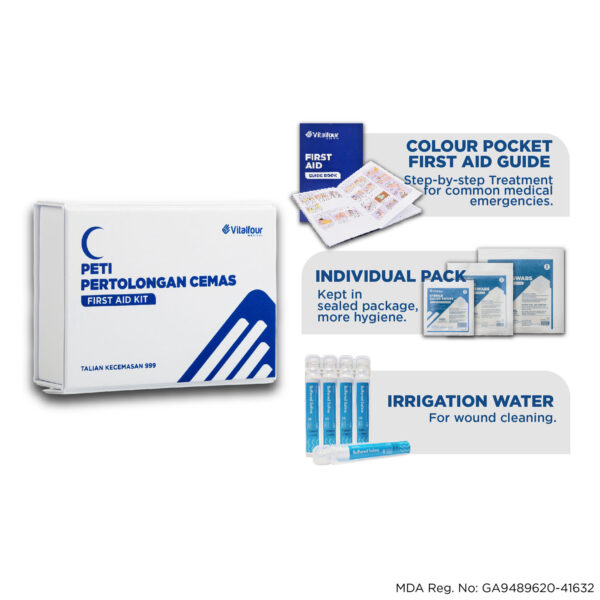 Compact First Aid Kit For Cycling in Malaysia - Vitalfour Medical