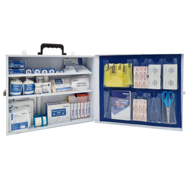 Deluxe Metal Extra Large First Aid Kit - Vitalfour Medical