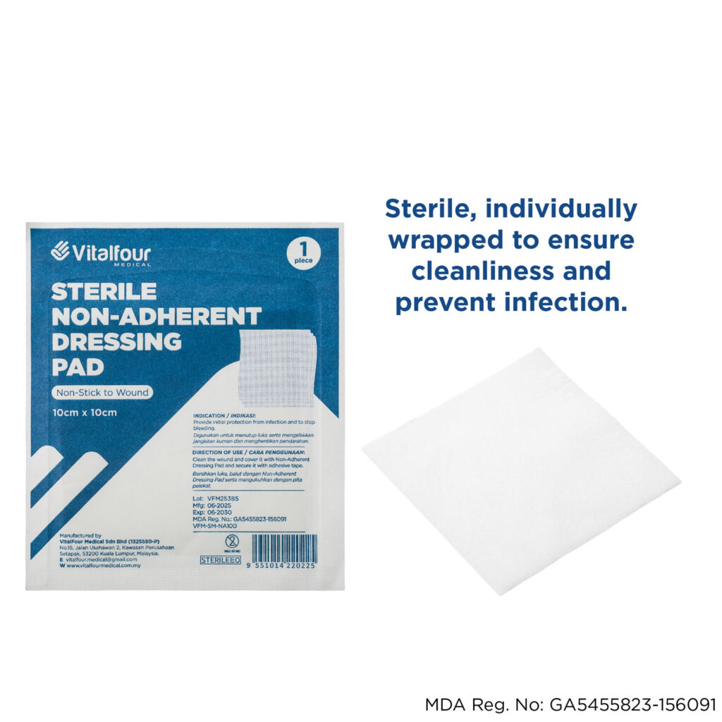 Sterile Non-Adherent Pad - Vitalfour Medical