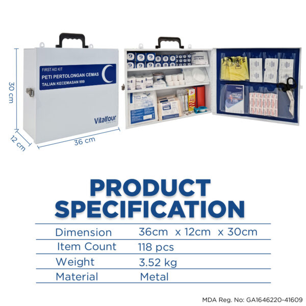 OSHA First Aid Kit Box B | 11-50 Pax Workplace - Vitalfour Medical