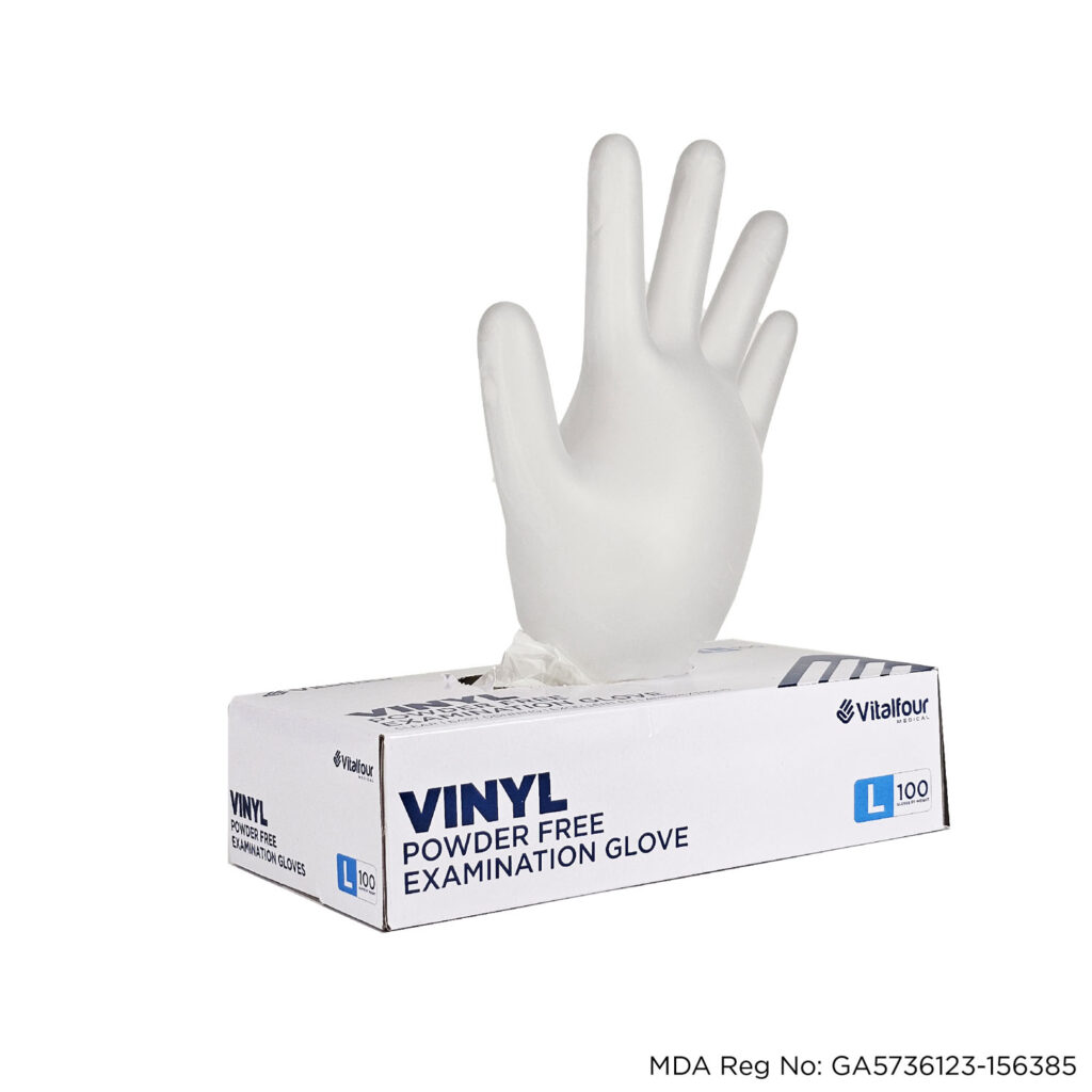Vinyl Powder Free Examination Glove - Vitalfour Medical